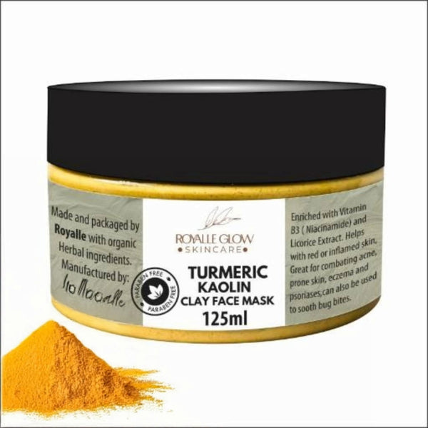 Turmeric Kaolin Clay Face Mask 125ml – Royalle Glow Skincare